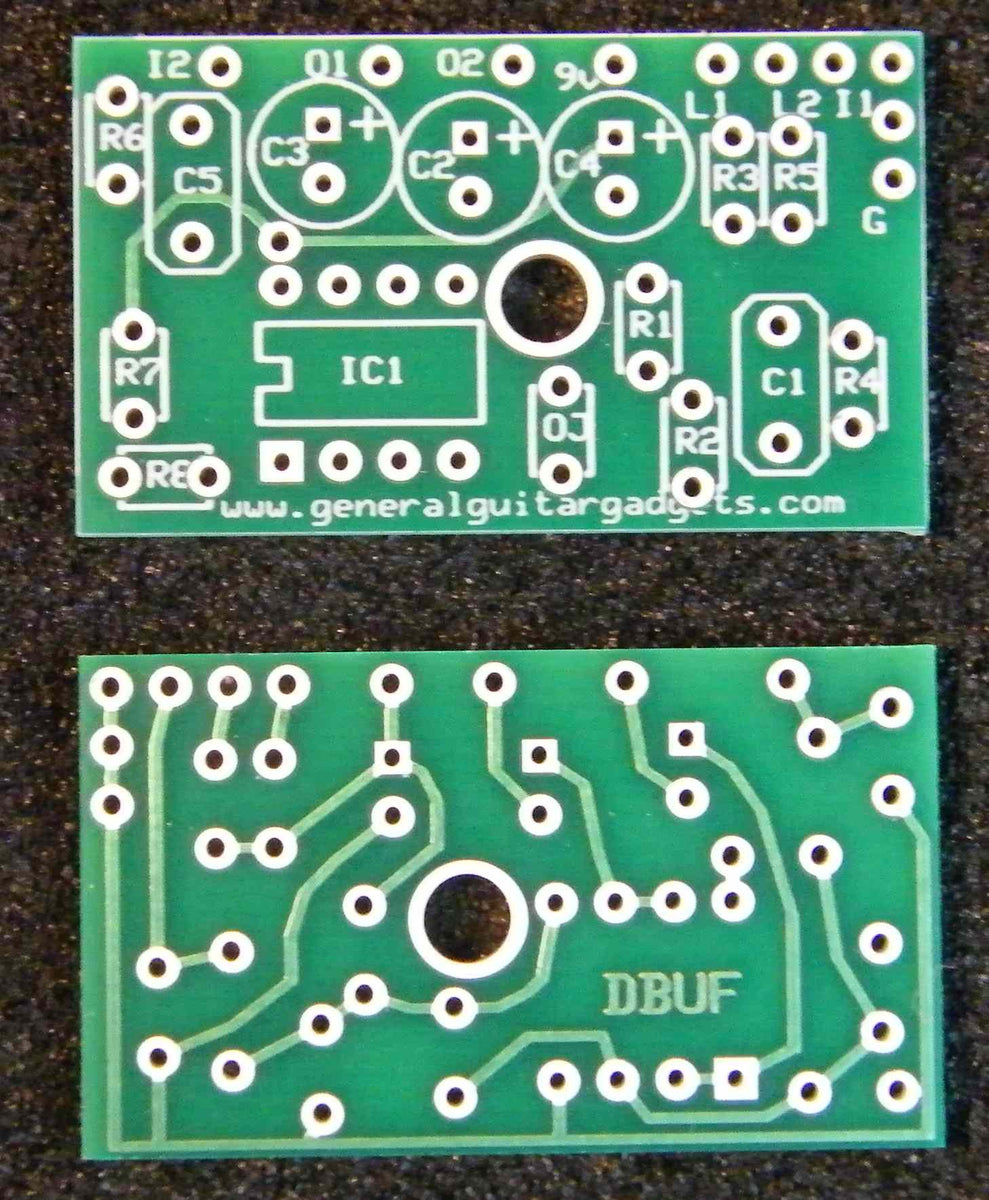DUAL IC BUFFER RTS PCB – General Guitar Gadgets